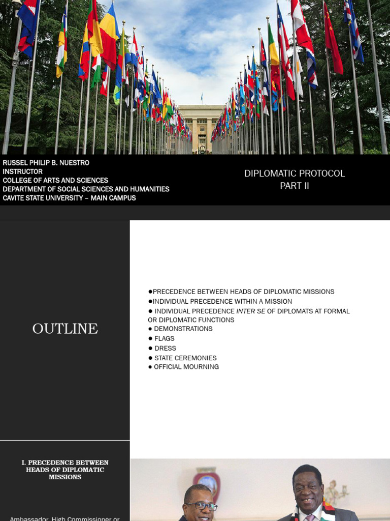 Diplomatic Protocol Part II | PDF | Diplomatic Rank | Clothing