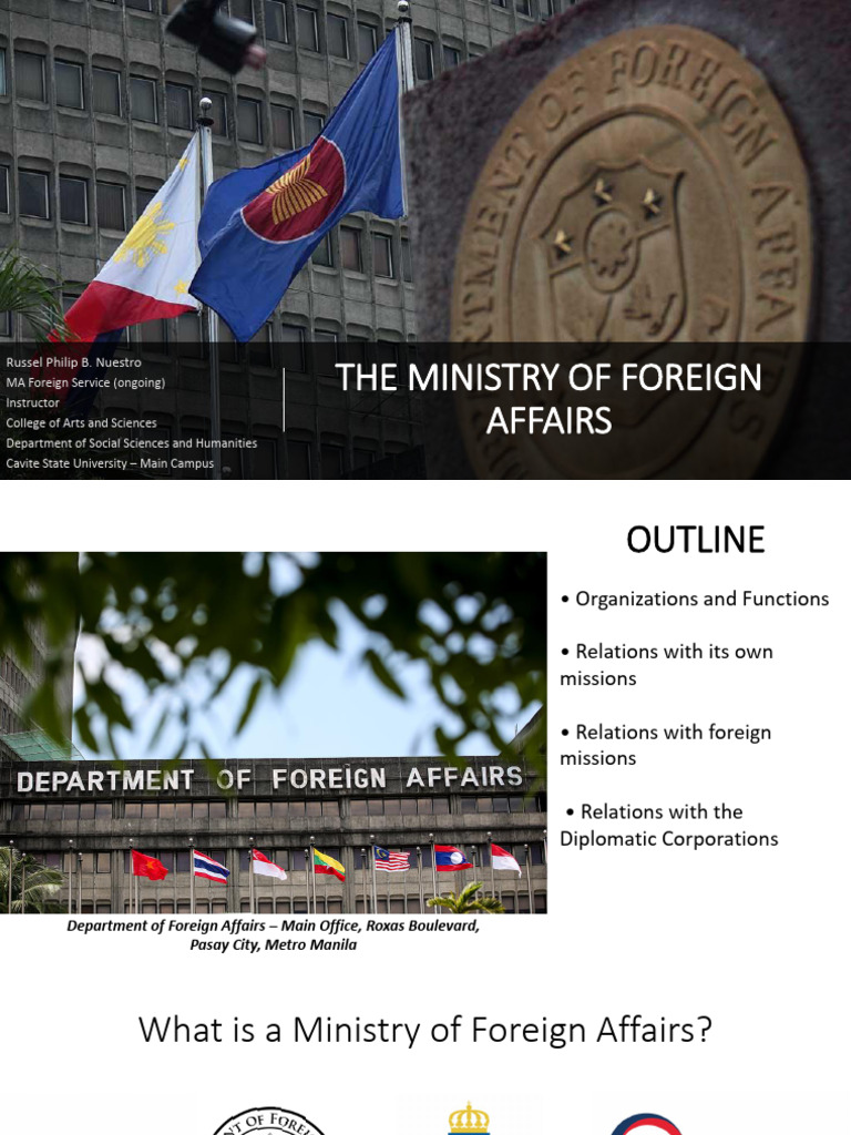 Understanding the Ministry of Foreign Affairs | PDF | Diplomatic ...