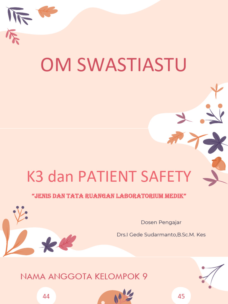 Tata Ruang Laboratorium Medik Optimal | PDF