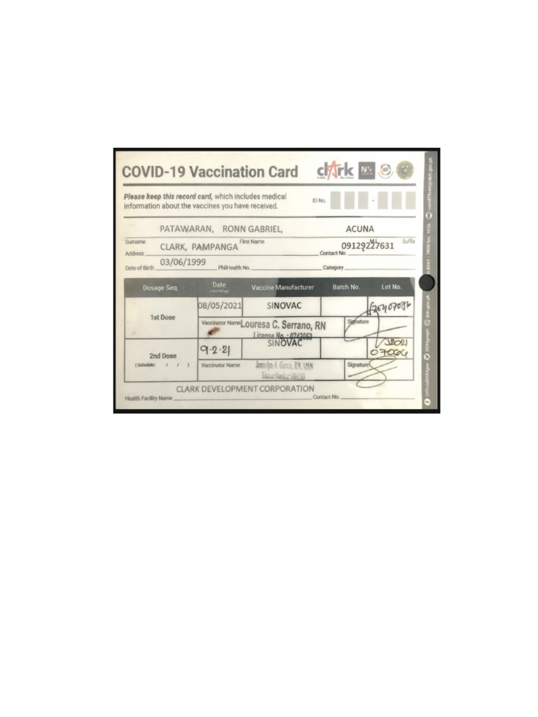 Vax Cert | PDF