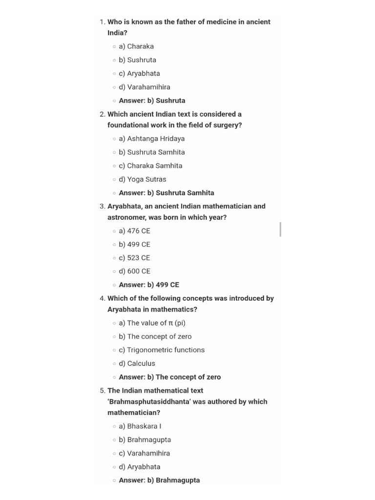 Important VVM Questions For Revision | PDF