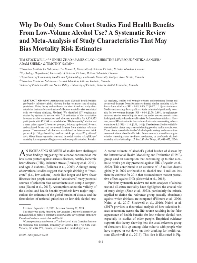 Stockwell Et Al. - 2024 - Why Do Only Some Cohort Studies Find Health ...