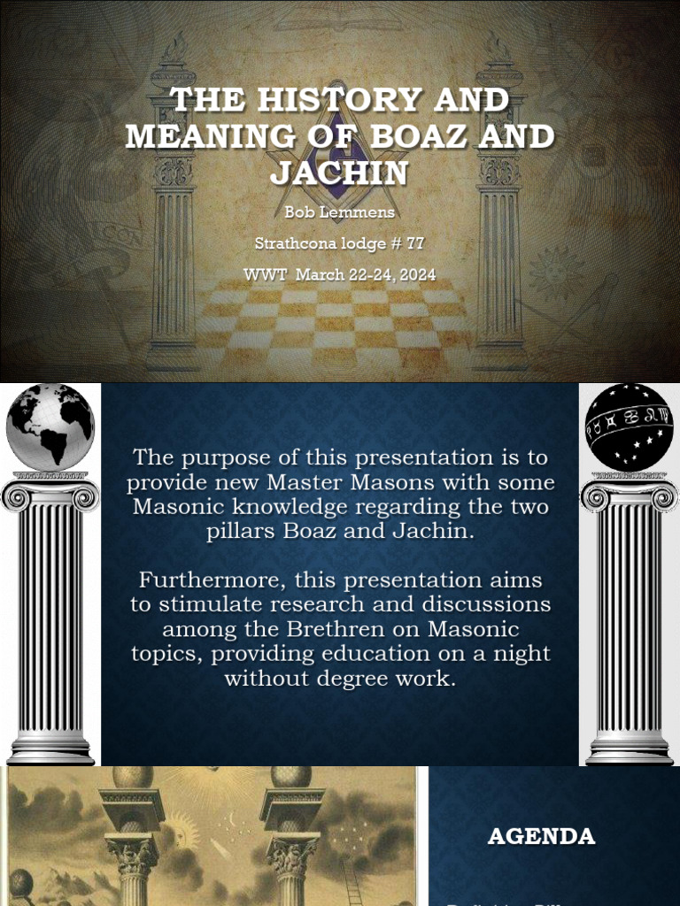 Understanding Boaz and Jachin in Freemasonry | PDF