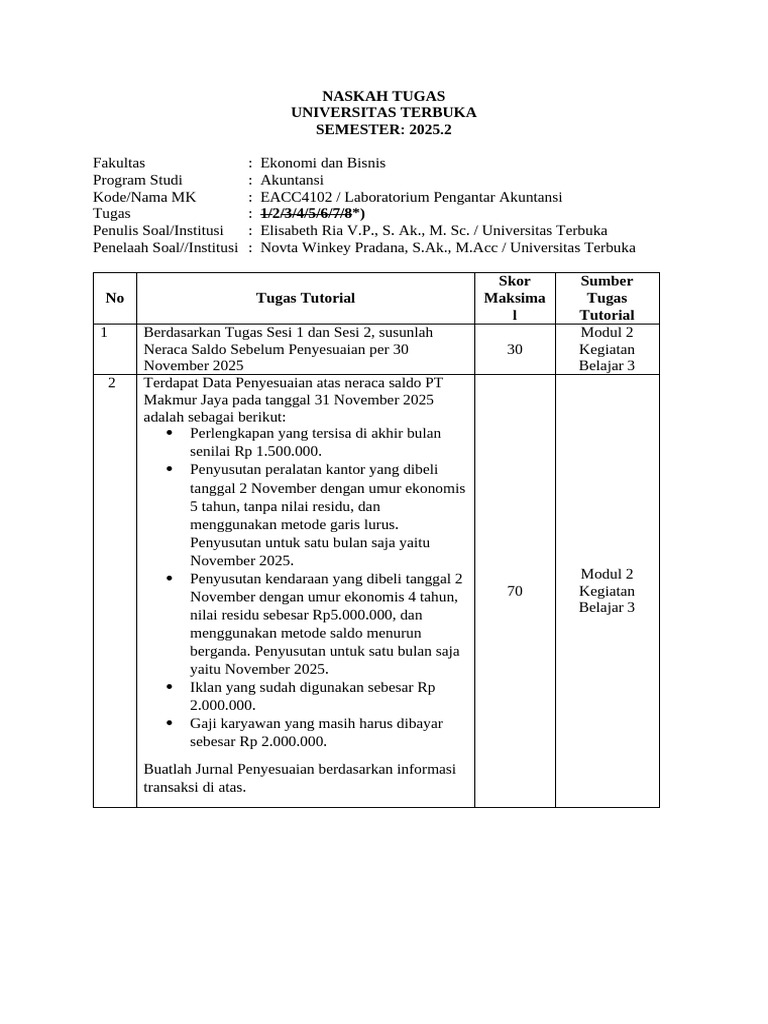 Naskah Tugas Sesi 3 | PDF