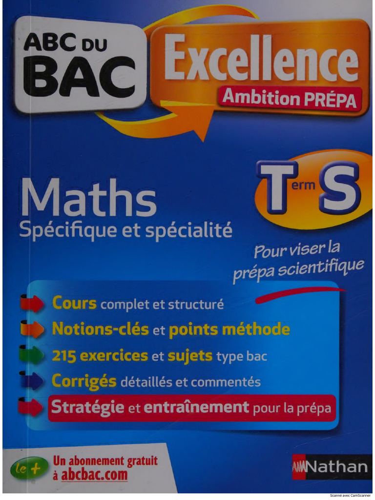 ABC Excellence - Ambition Prépa - Maths Terminale S by Tehua | PDF