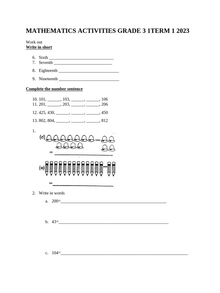 Mathematics Activities 2 | PDF