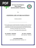 GSP Certificate Template | PDF