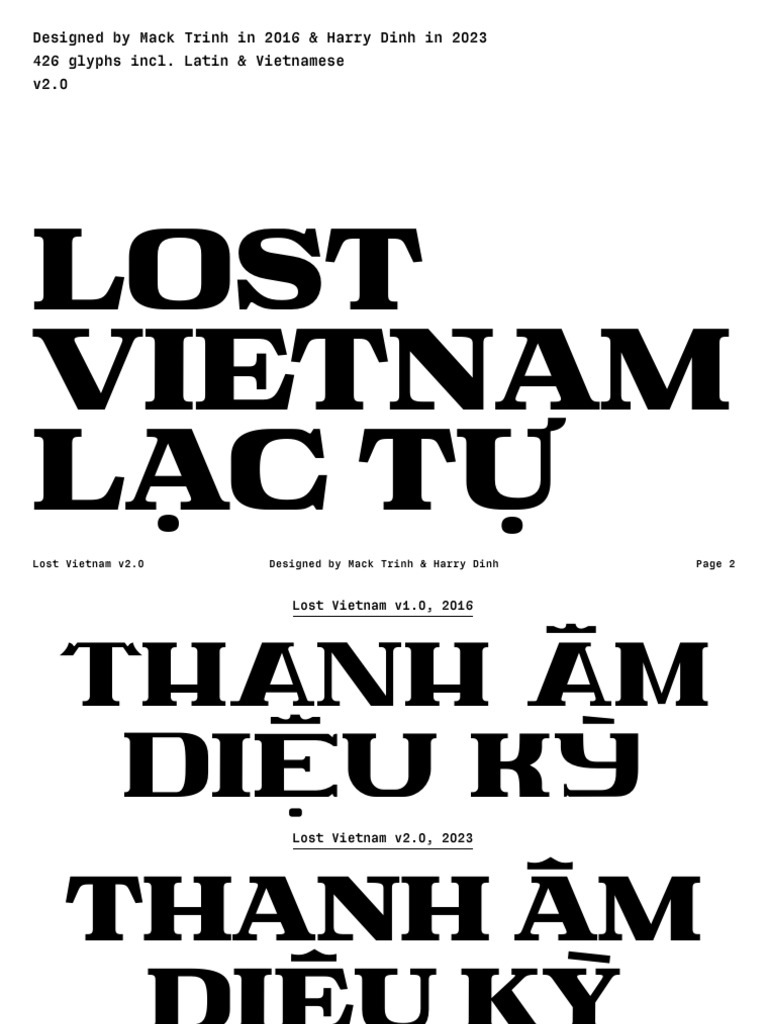 LostType 2023 - Type Specimen | PDF