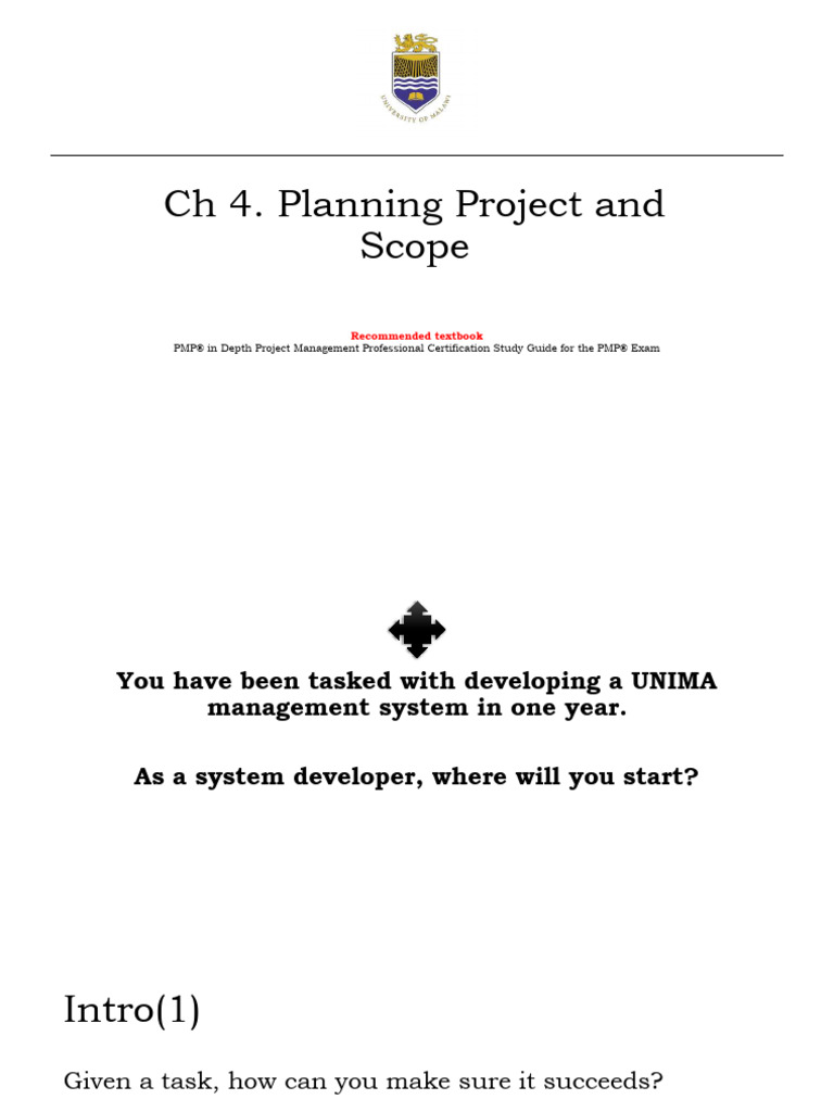 COM412 PMP - Project Management Plan | PDF | Project Management | Computing
