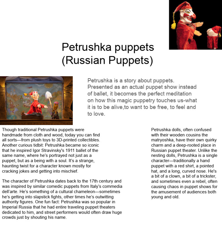 The Legacy of Petrushka Puppets | PDF