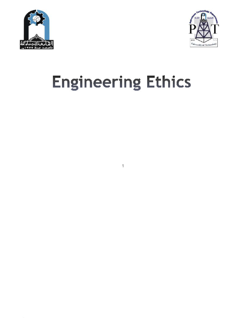 Third and Fourth Lectures - Engineering Ethics | PDF | Engineer