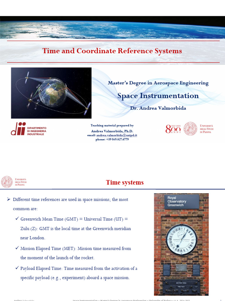 1 Time and Coordinate Reference Systems | PDF | Coordinate System ...