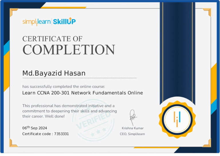 MD - Bayazid Hasan: Learn CCNA 200-301 Network Fundamentals Online | PDF