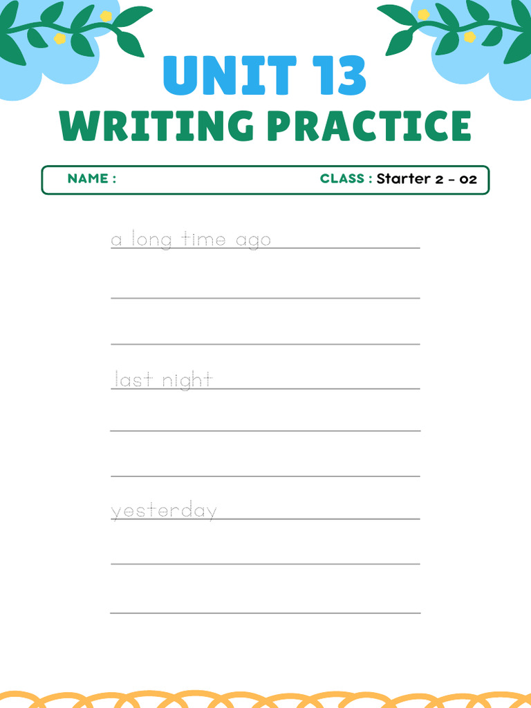 Unit 13 (Lesson 2) | PDF