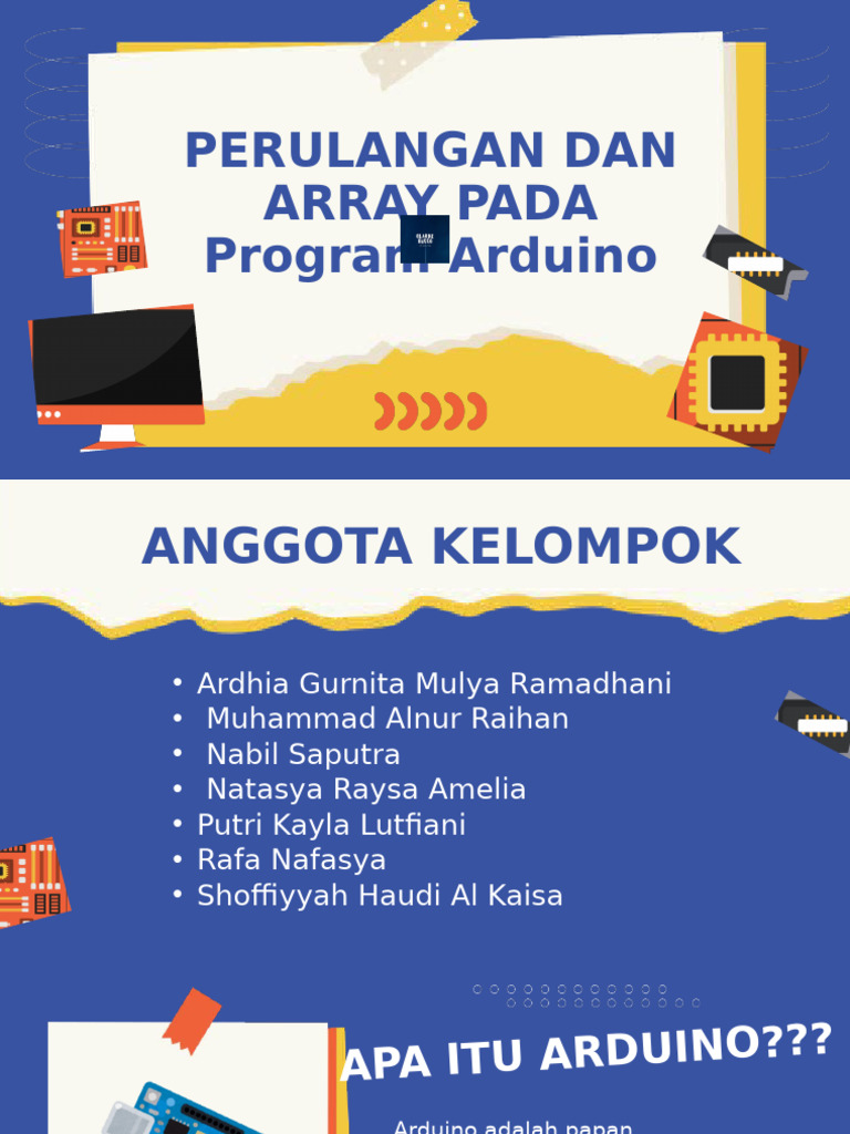 Perulangan Dan Array Pada Program Arduino - 20251009 - 141006 - 0000 | PDF