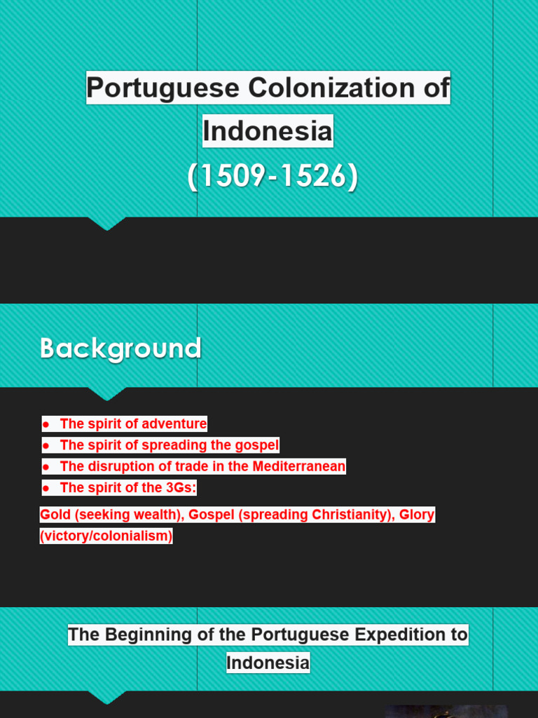 Portuguese Colonization of Indonesia | PDF | Age Of Discovery | Portugal