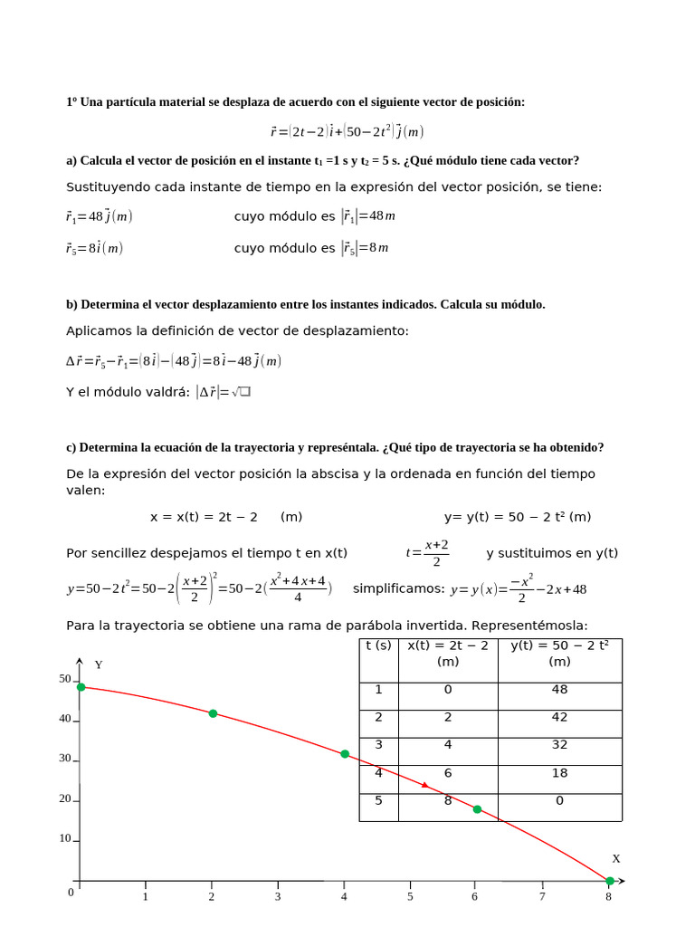Tema 1 Simulacro de Examen | PDF | Aceleración | Velocidad