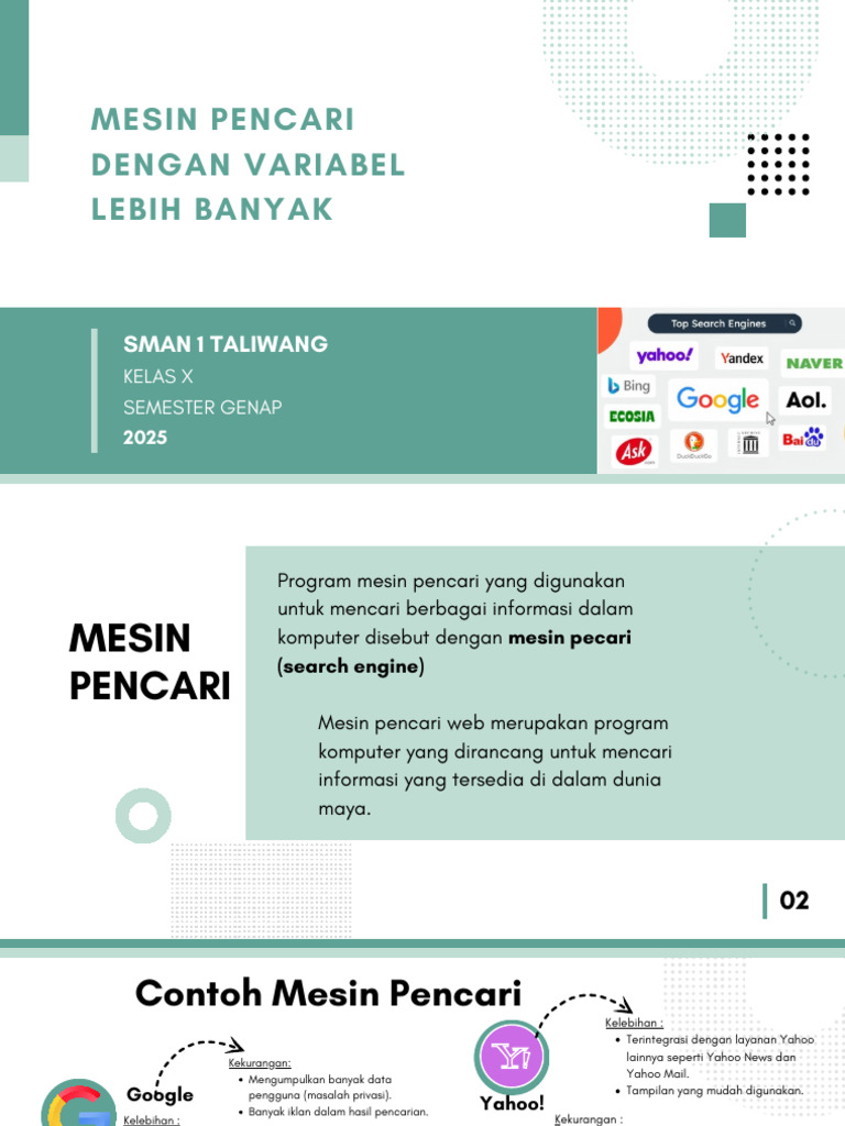 Mesin Pencari Dengan Variabel Lebih Banyak | PDF