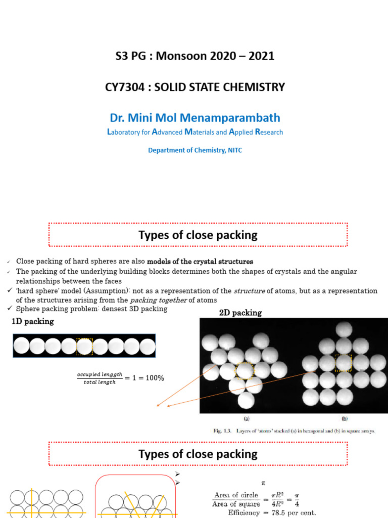 Cubic Close Packing in Crystals | PDF | Crystal Structure | Phases Of ...