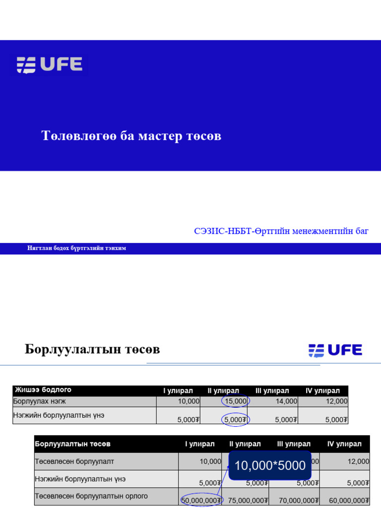Master Budget Bodlogo | PDF