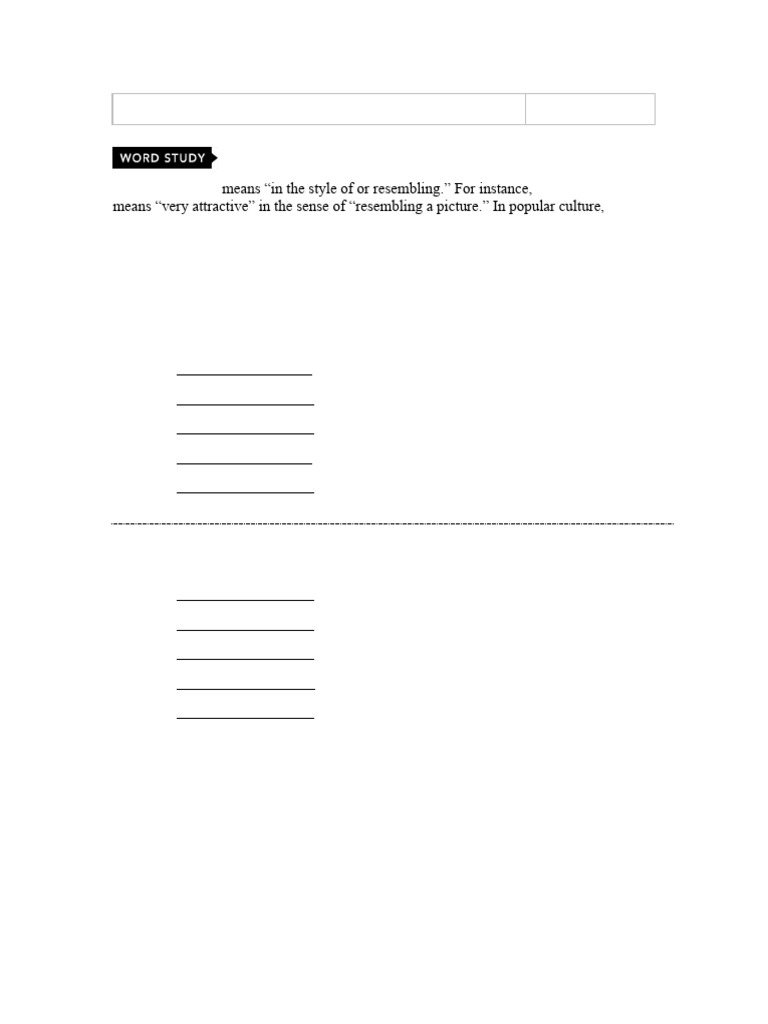 Understanding the Suffix -esque | PDF | Word | Language Mechanics