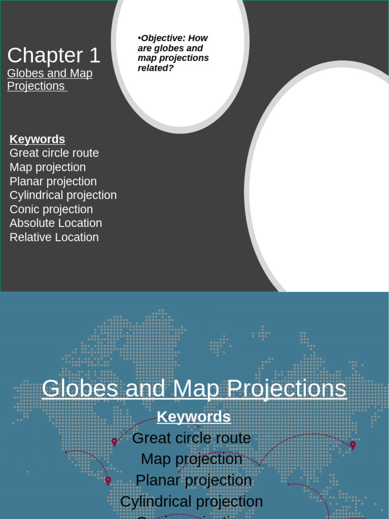 Globes and Map Projections Explained | PDF | Geography | Longitude