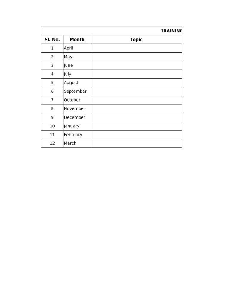 2026 27 Training Calendar Overview Pdf