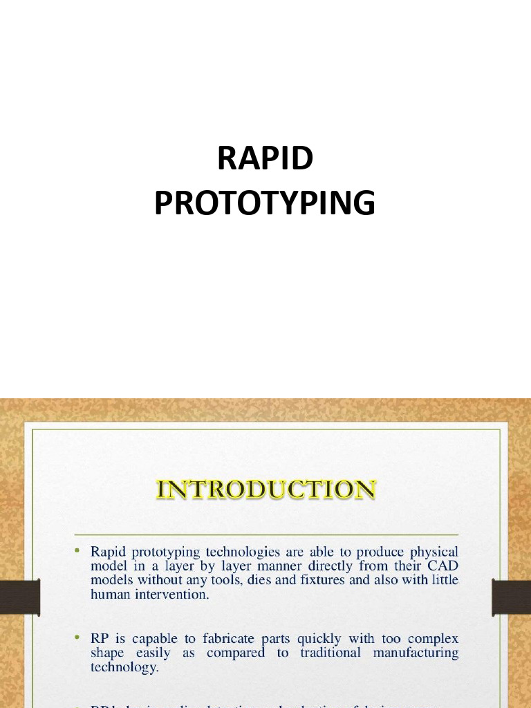 Unit IV Rapid-Prototyping | PDF