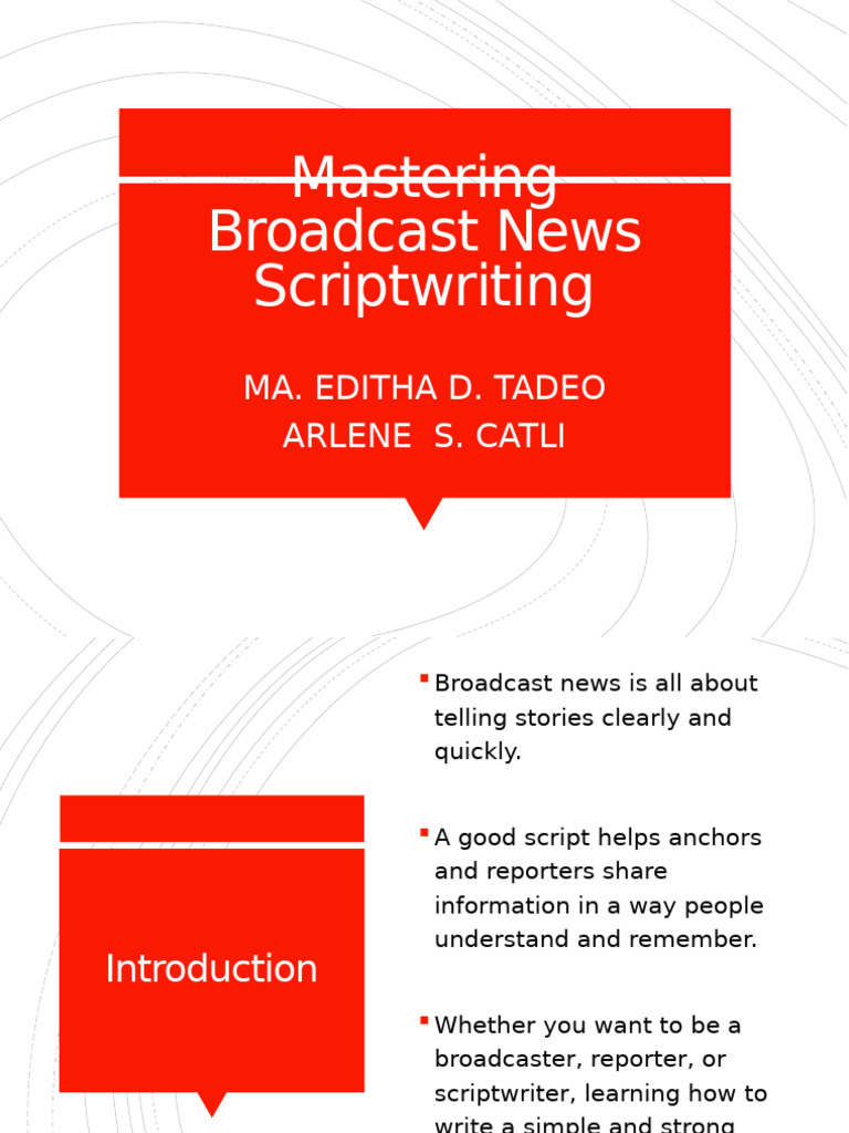 Broadcast News Scriptwriting Guide | PDF | Linguistics | Human ...