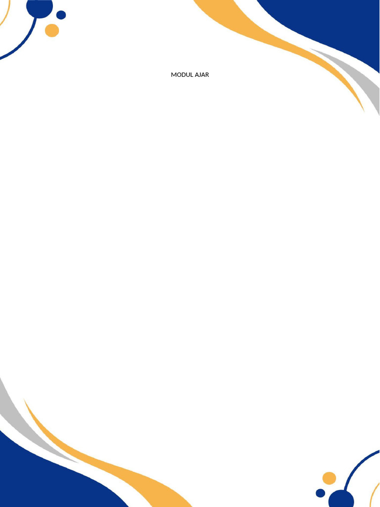 Cover Modul Ajar | PDF