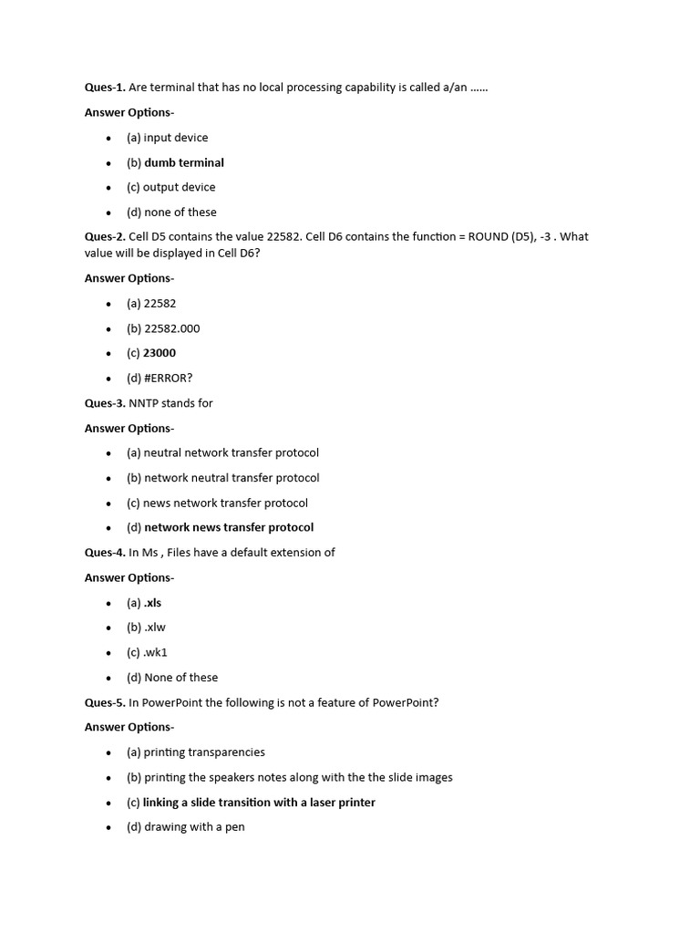 CCC OLD QUES SET10 | PDF | World Wide Web | Internet & Web