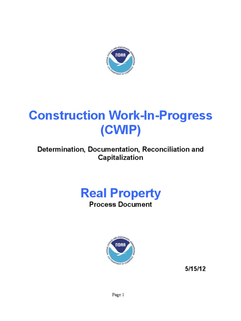 !!!process Document For CWIP - Real Property - NOAA | PDF ...