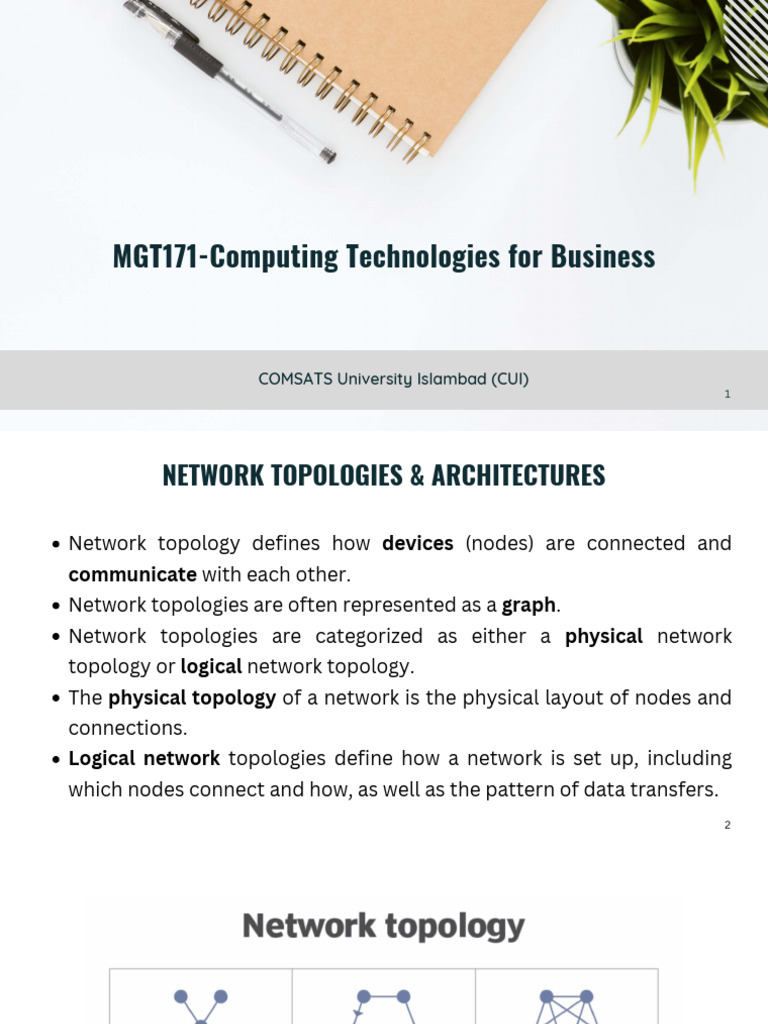 5 - Network Topologies & Architectures | PDF | Network Topology | Peer To Peer