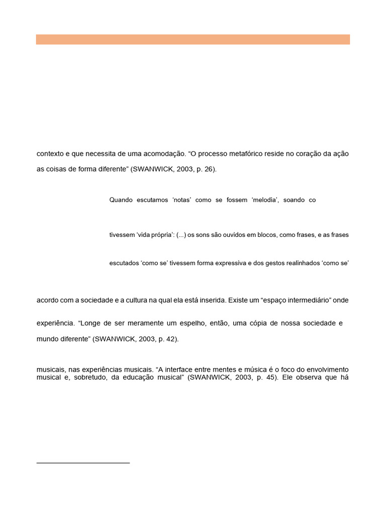 Modelo C(L)A(S)P de Swanwick em Música | PDF | Educação Musical | Sociedade