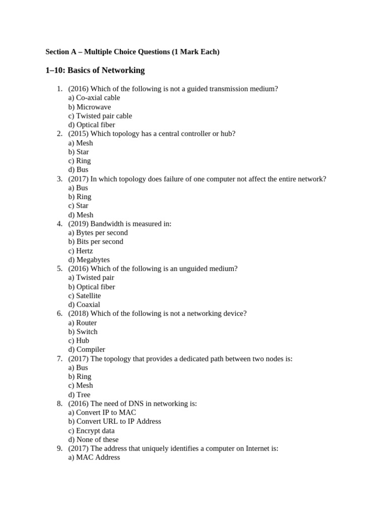 Computer Network | PDF | Computer Network | Network Topology