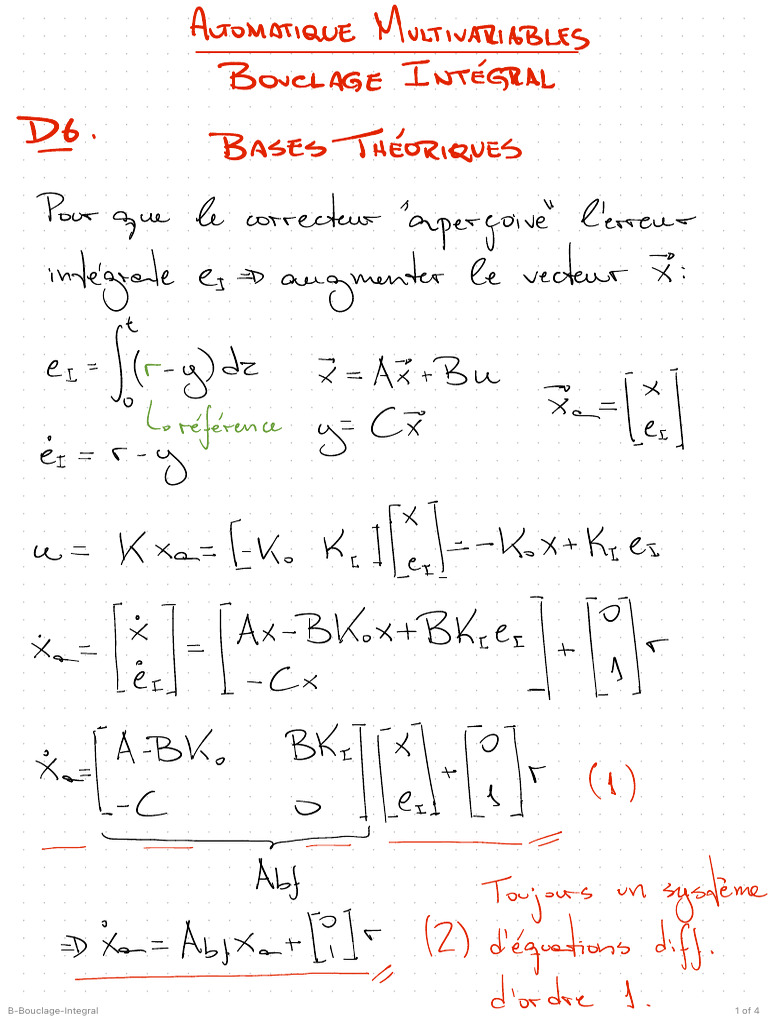 B Bouclage Integral | PDF