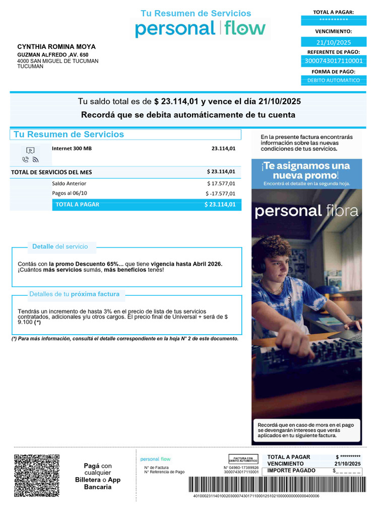Mi Personal Flow | PDF | Economias | Pagos