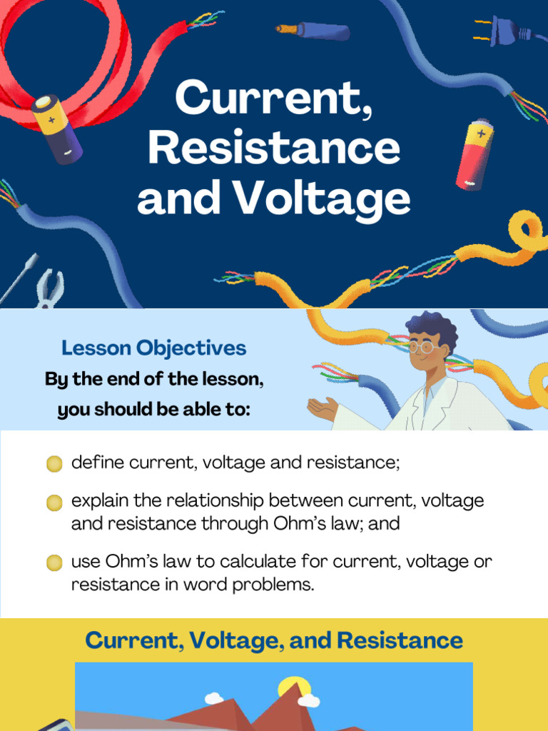 Current Resistance and Voltage 1 | PDF