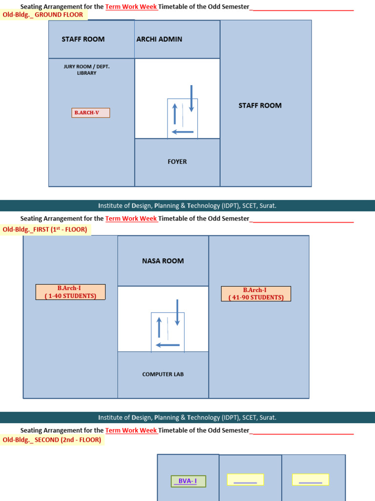 Seating Arrangements - 11TH WK - 15 To 20 Sept 2025 | PDF | Aesthetics ...