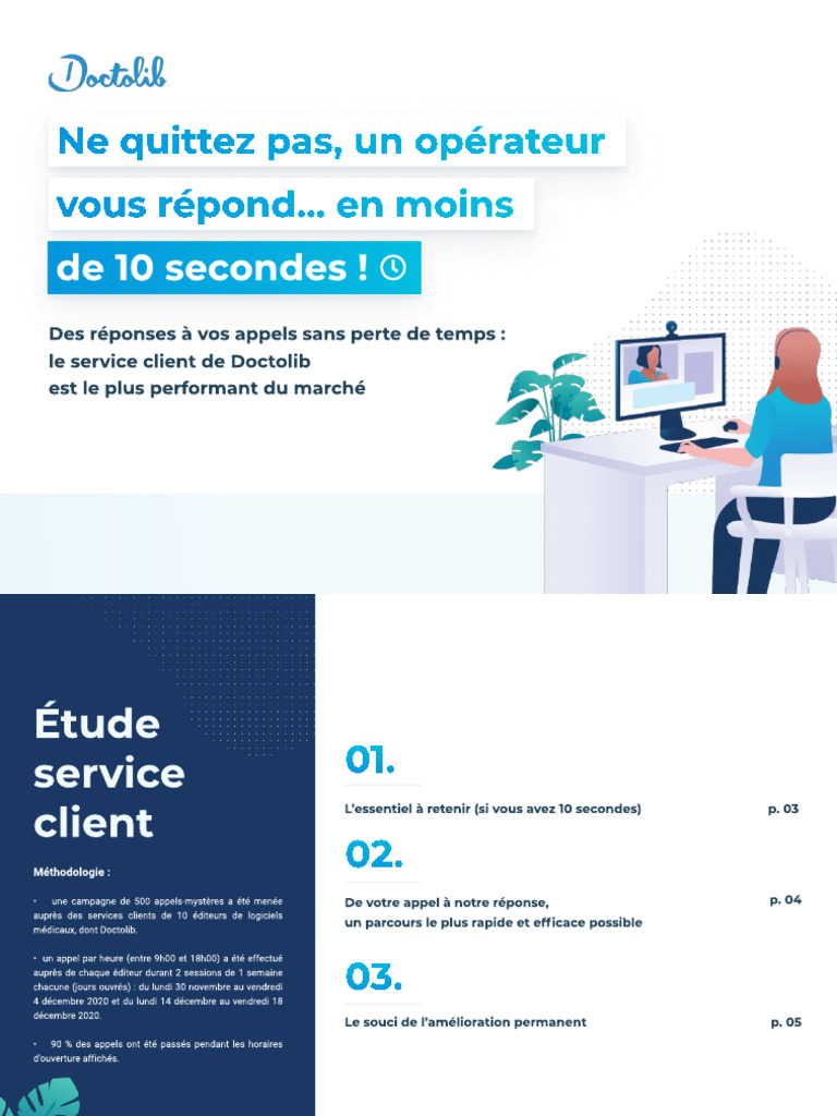 Doctolib : Service client ultra rapide | PDF