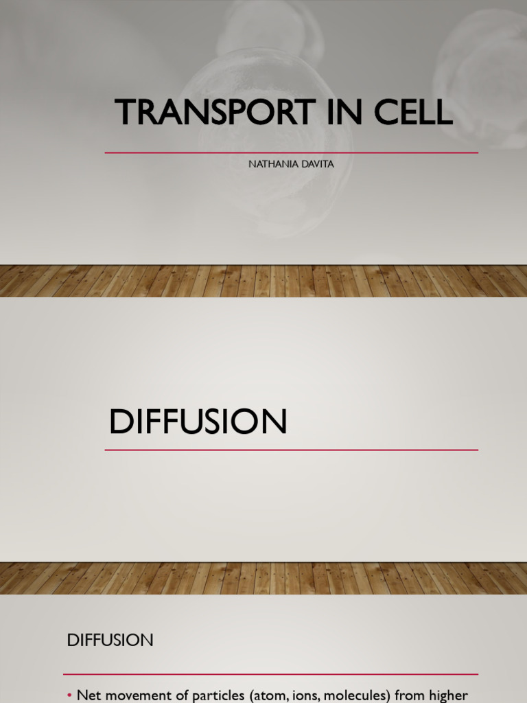 Movement of Substance Into and Out Cell | PDF | Diffusion | Cell Membrane