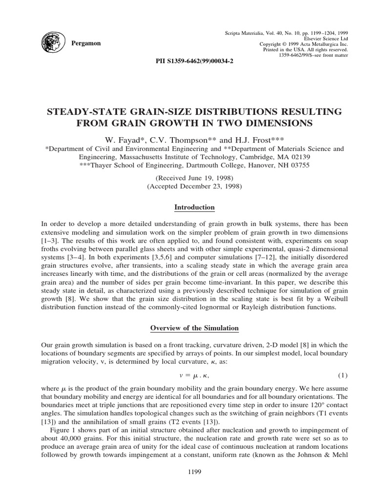 Weibull Grain-Size Distribution Analysis | PDF | Errors And Residuals ...