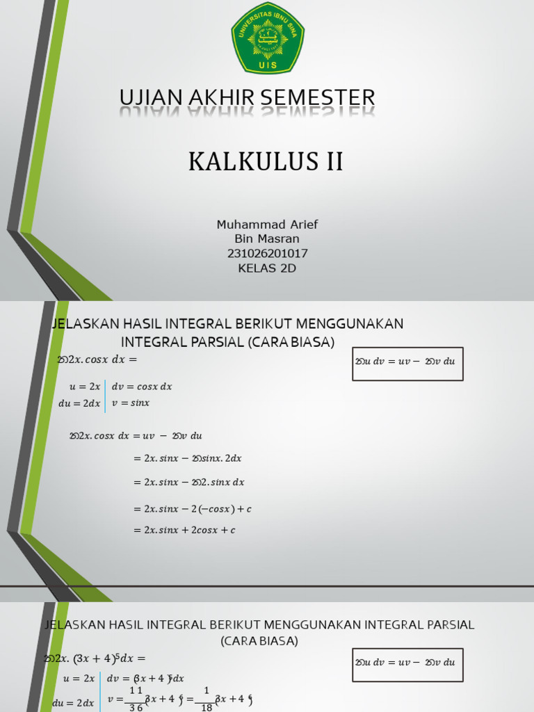 Kalkulus Ii | PDF