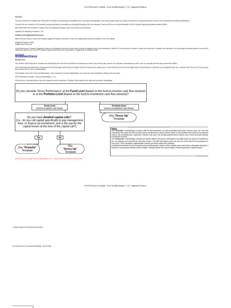 ILPA Gross Up Methodology Guidance | PDF | Internal Rate Of Return ...