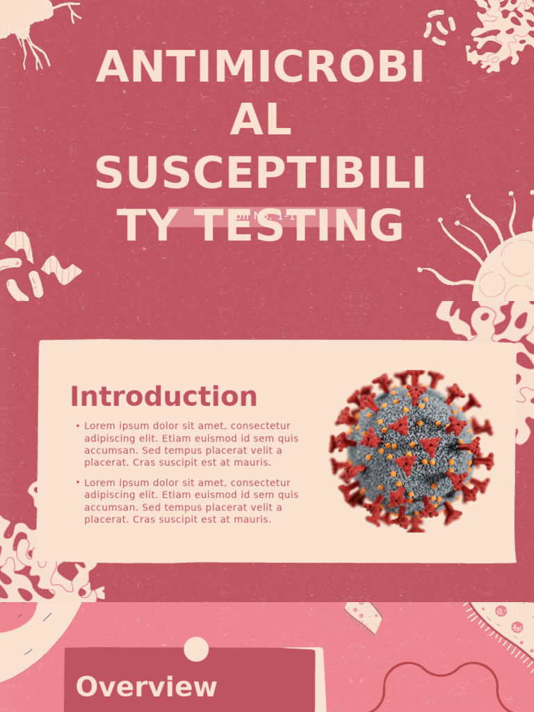 Antimicrobial Susceptibility Testing | PDF