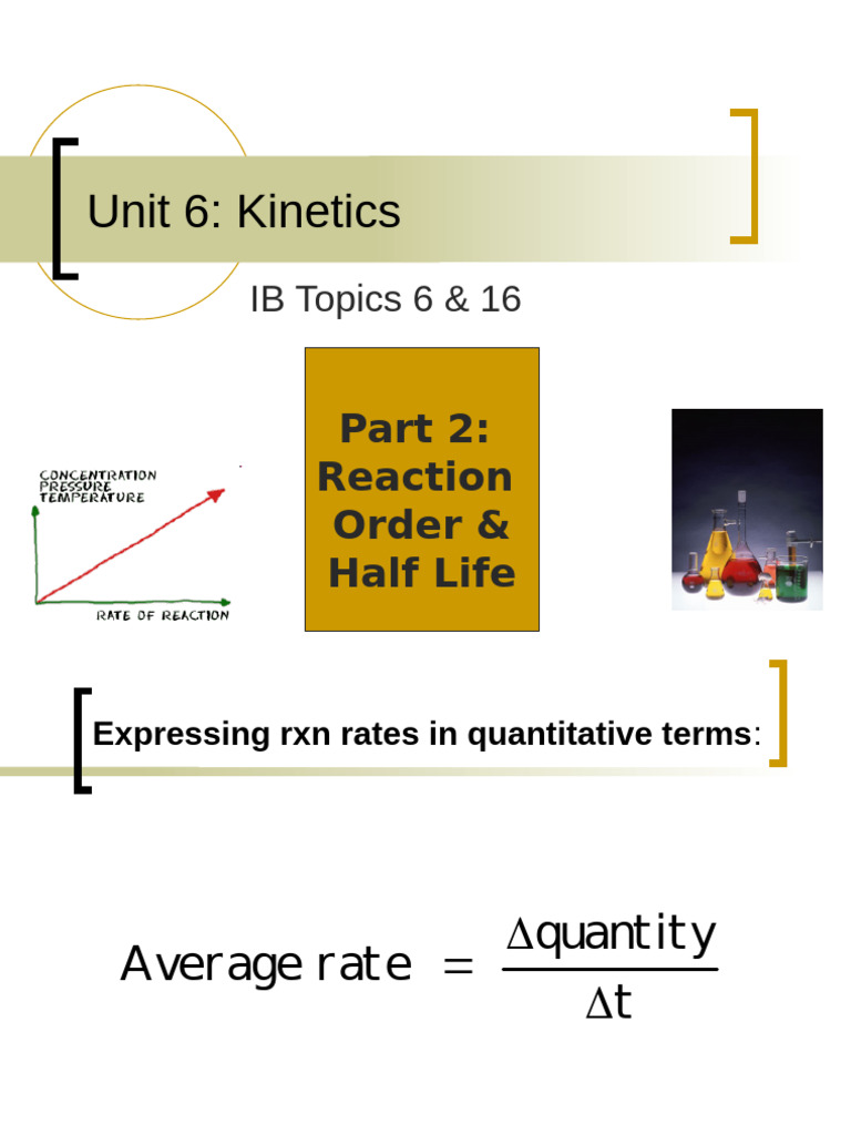 U 06 Notes Part 2 Rate Laws | PDF | Reaction Rate | Chemical Kinetics
