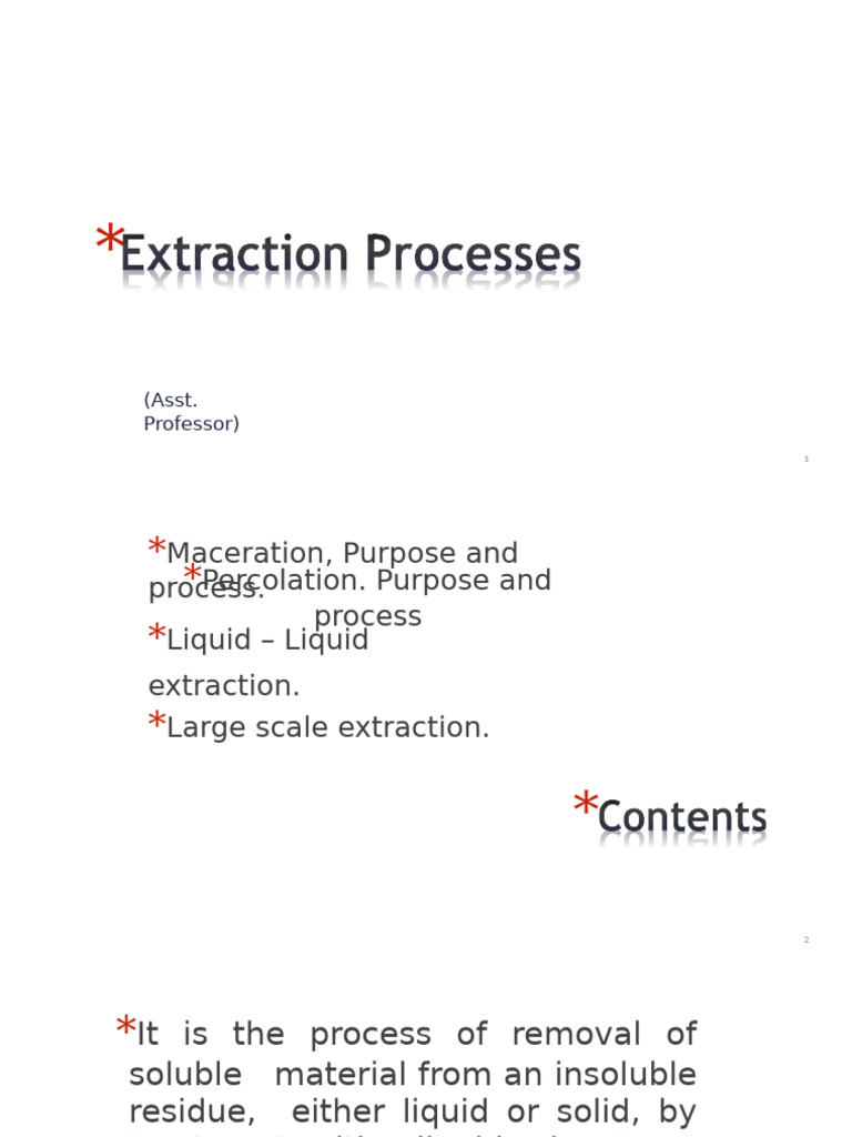 Extraction Methods in Pharmacy | PDF | Solvent | Solubility