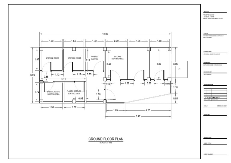 Ground Floor Plan for MRF Project | PDF