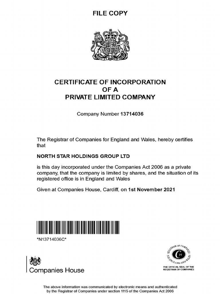 Companies House Document | PDF