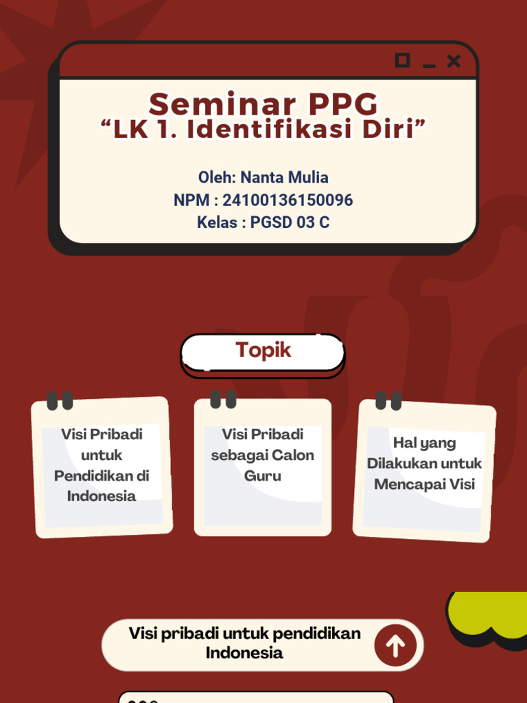 LK 1. Identifkasi Diri-Nanta Mulia-Seminar PPG | PDF
